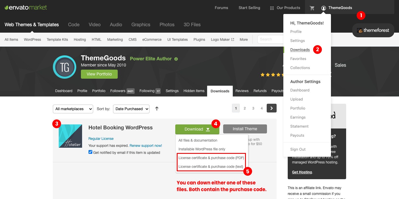 Register Your Purchase – ThemeGoods Documentations