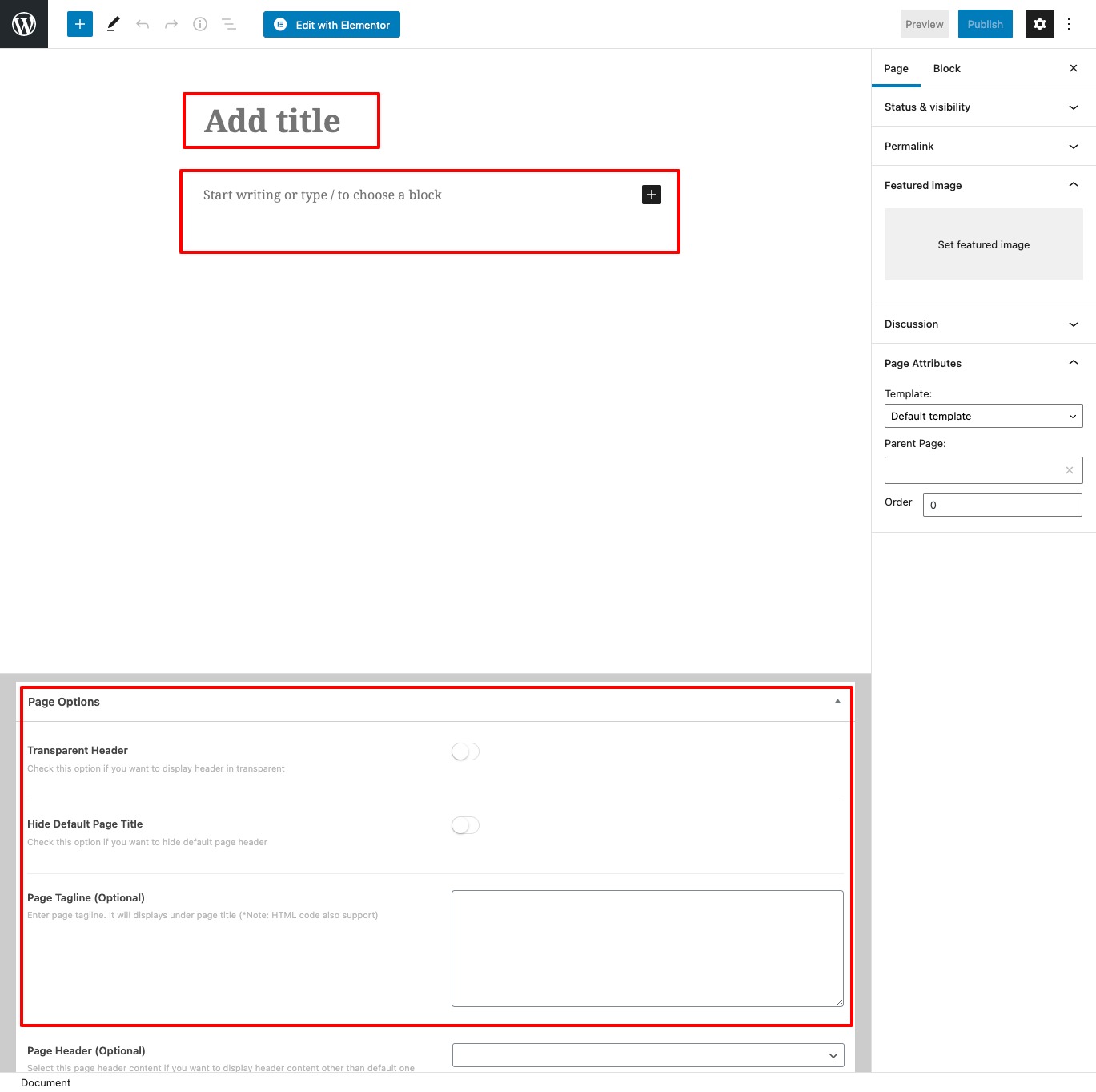 Page Options – ThemeGoods Documentations