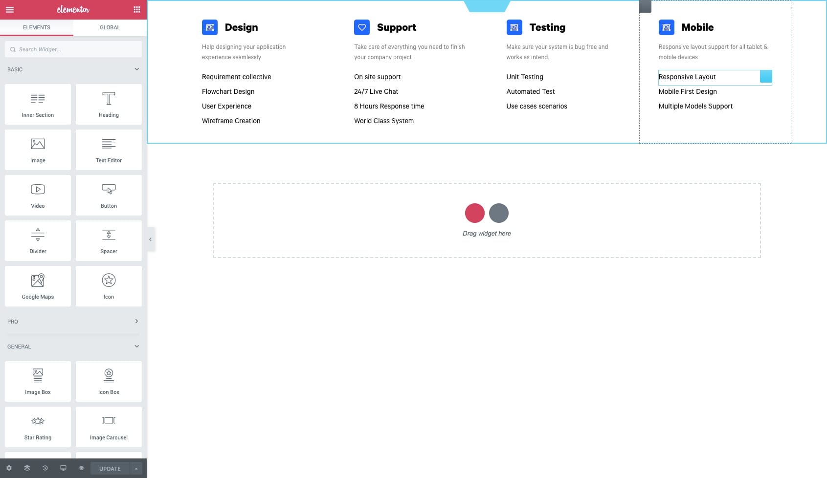 Creating Mega menu using Elementor – ThemeGoods Documentations