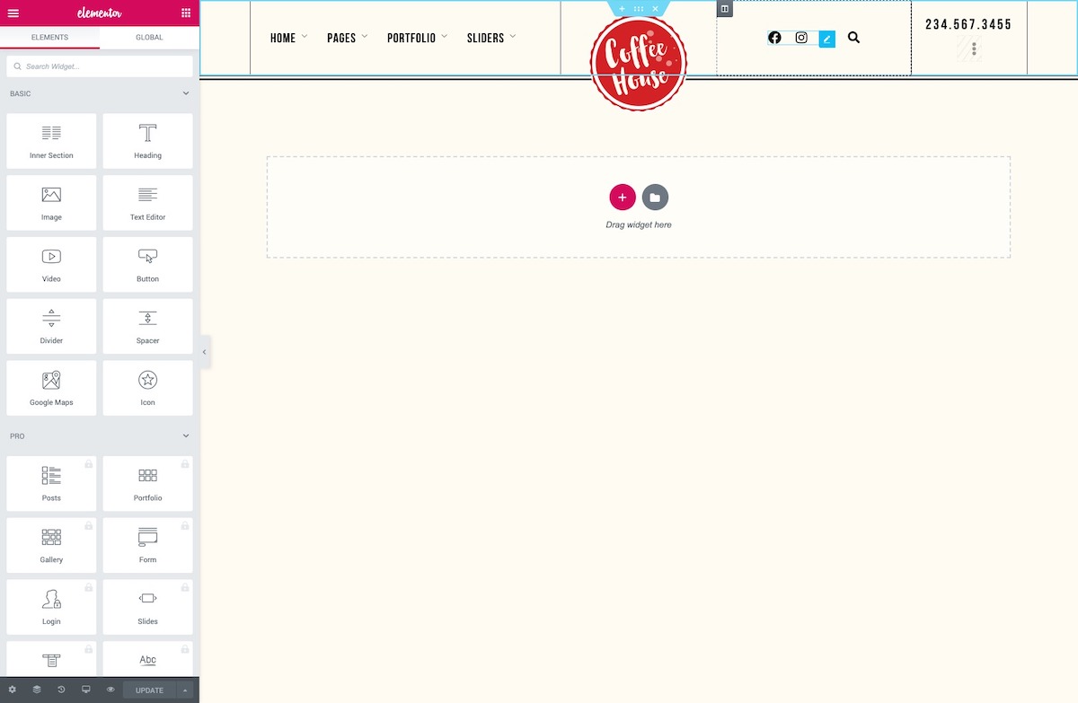 Setting Up Header And Navigation Menu Using Elementor Themegoods 8178