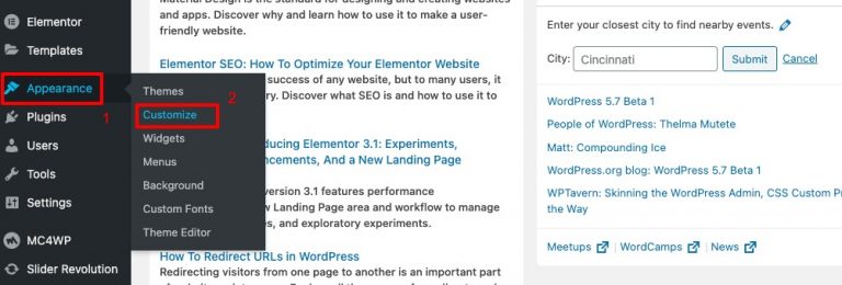 What’s different between header creator options using “General Menu ...