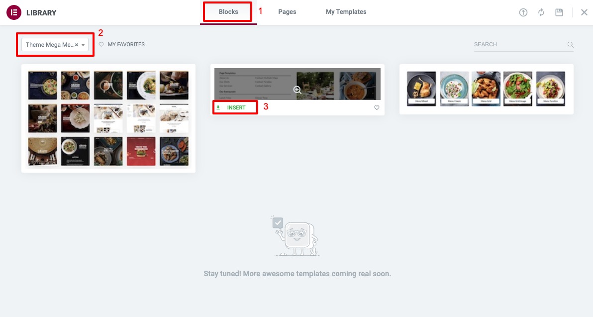 Creating Mega menu using Elementor – Themes Documentations