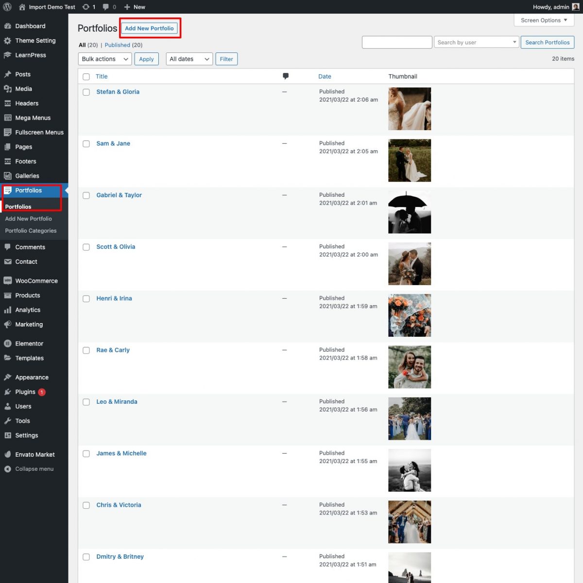 Create a Portfolio Post – ThemeGoods Documentations