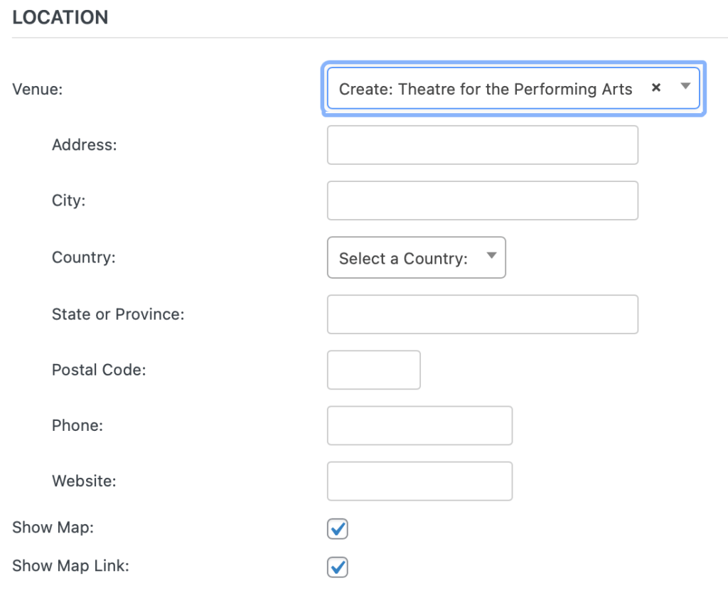 Create a Event Post – ThemeGoods Documentations